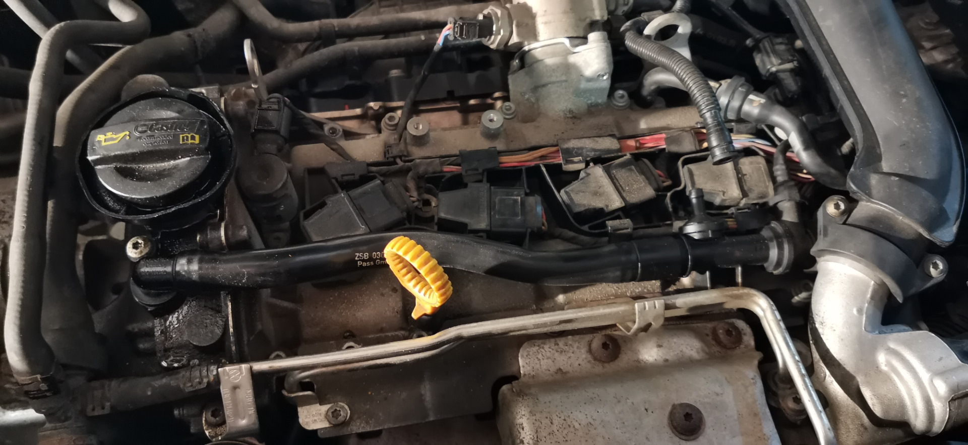 3#. Замена клапана квкг (клапан вентиляции картерных газов ...