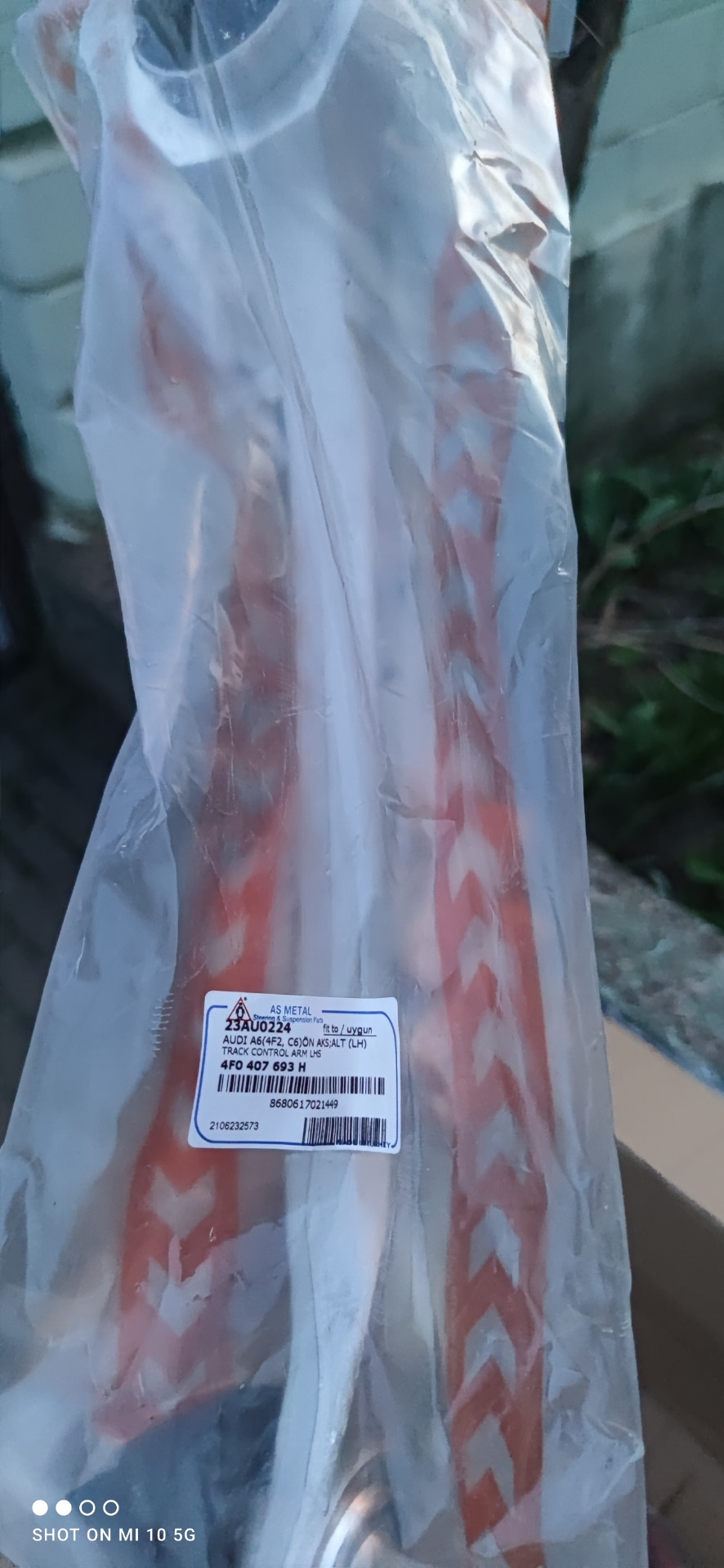 4F0407693H Рычаг передней подвески нижний задний левый / AUDI A-6 ...