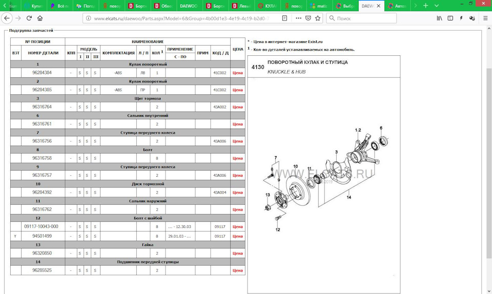 Требуется замена поворотных кулаков — Daewoo Matiz (M100/M150), 1 л ...