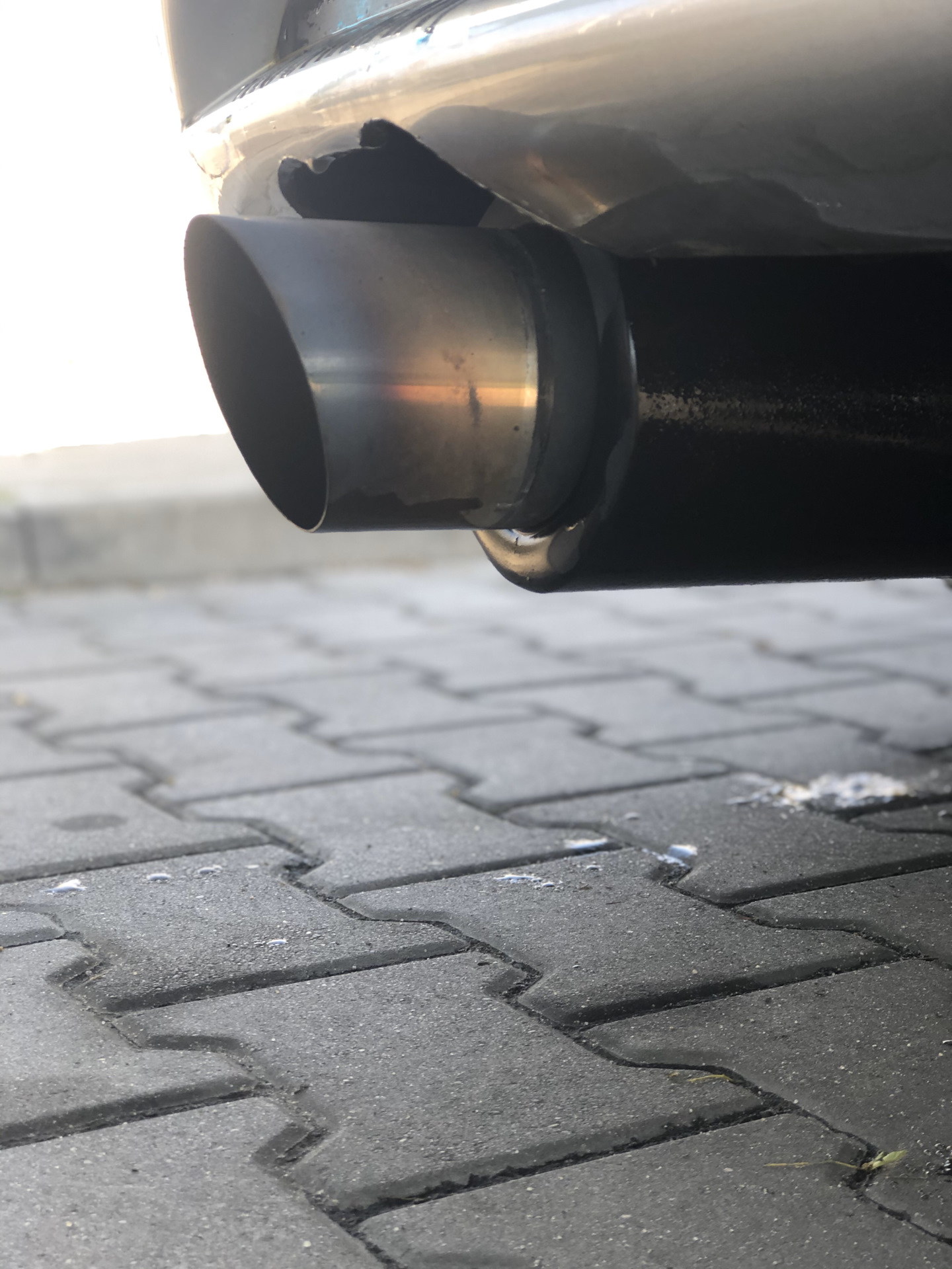 Прямой выхлоп на Опель Астра — Opel Astra G Coupe, 2,2 л, 2001 года ...