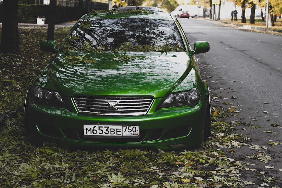 Последние осенние фото — Toyota Mark X (GRX120), 2,5 л, 2007 года ...