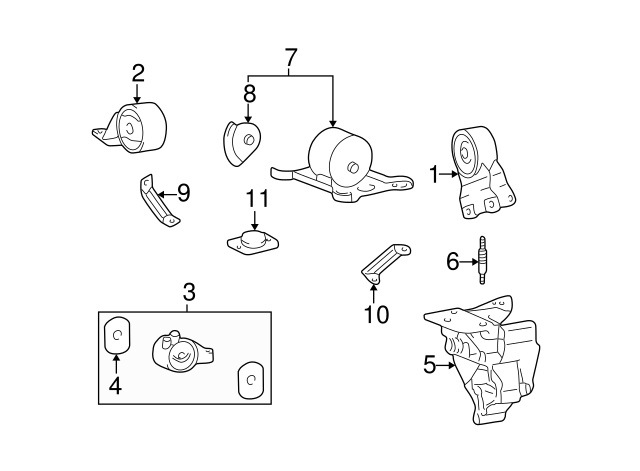 2183038510 Опорный узел двигателя KIA HYUNDAI | Запчасти на DRIVE2