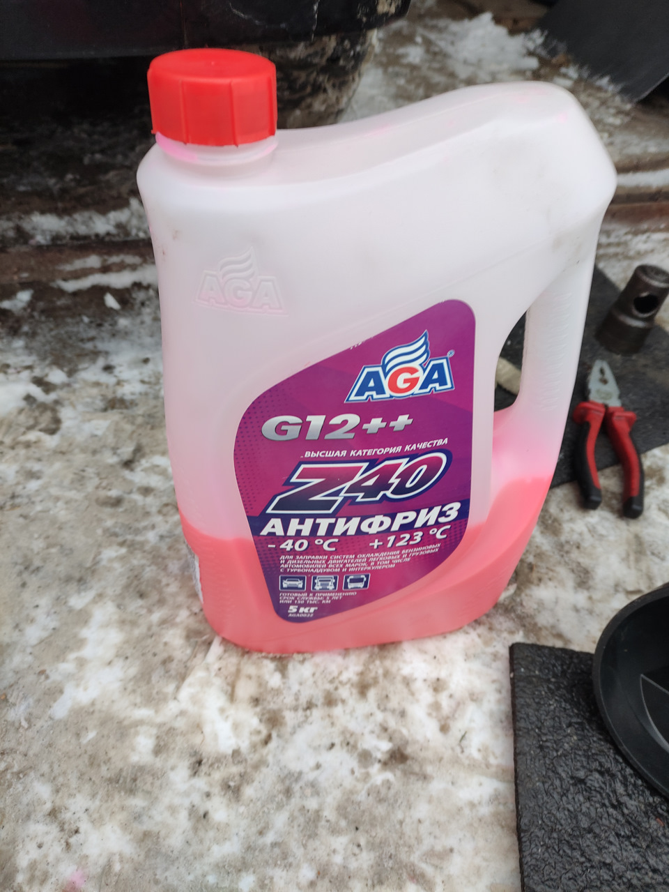 AGA002Z Антифриз Z-40 красный(5л) 002Z AGA | Запчасти на DRIVE2