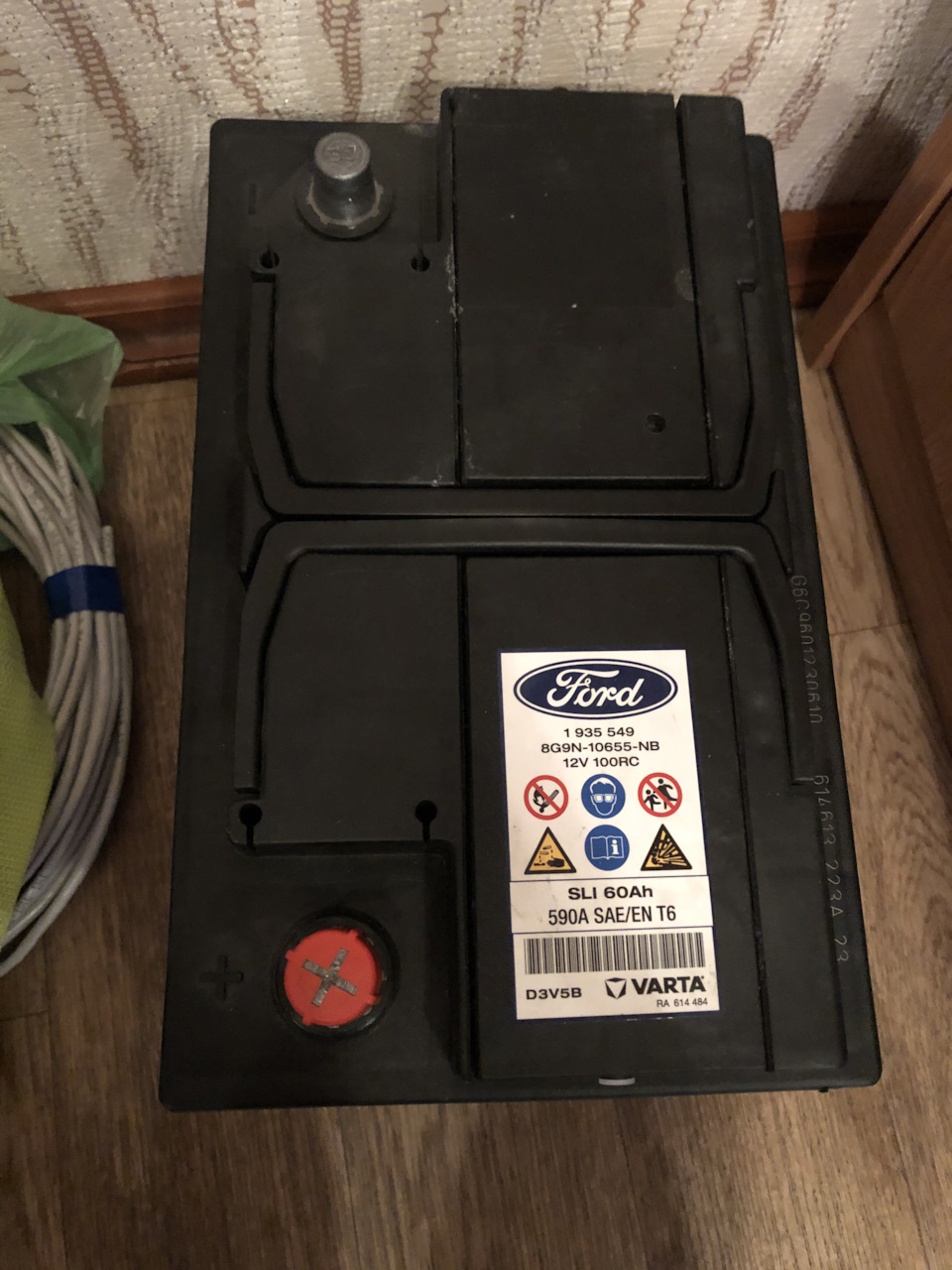 8G9N10655NB Аккумулятор 500 Amp, 52 AH Ford | Запчасти на DRIVE2