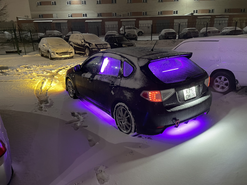 «Неоновая» подсветка. Часть 2: салон — Subaru Impreza (GE/GH), 2 л ...