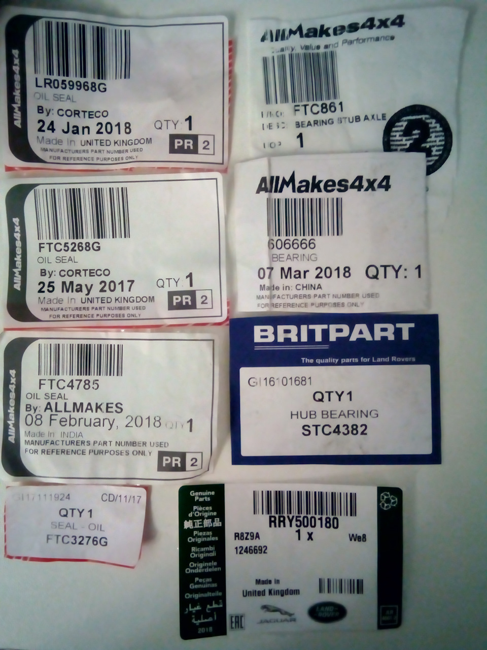 STC4382 Подшипник ступи Jaguar Land Rover | Запчасти на DRIVE2