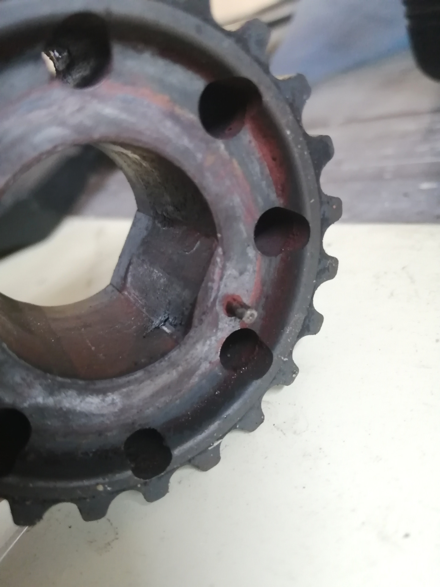 Замена шестерни коленвала, новый комплект ГРМ — Mitsubishi Lancer IX, 1 ...