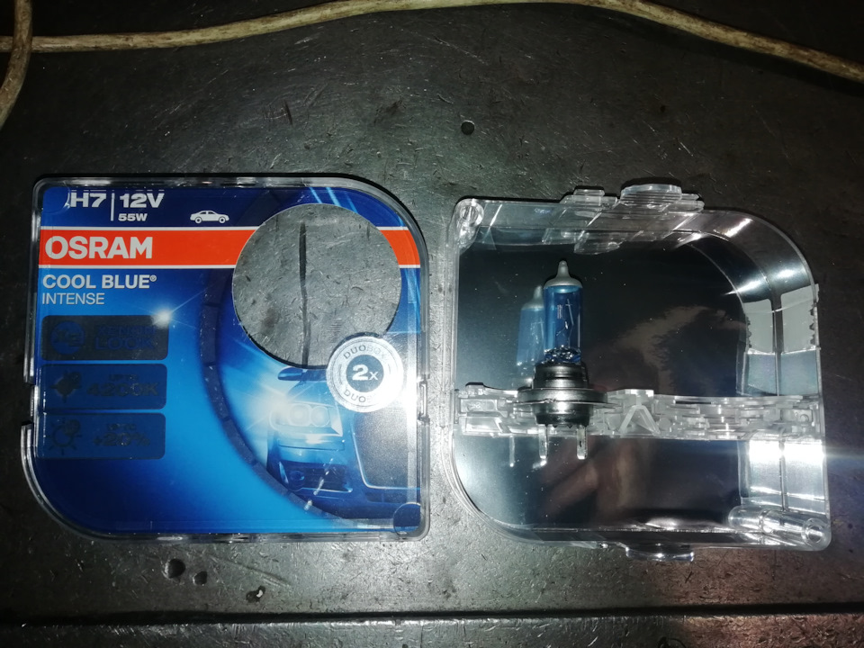 Лампочки Osram Cool blue H7 в ближний свет — Skoda Octavia A7 Mk3, 1,4 ...