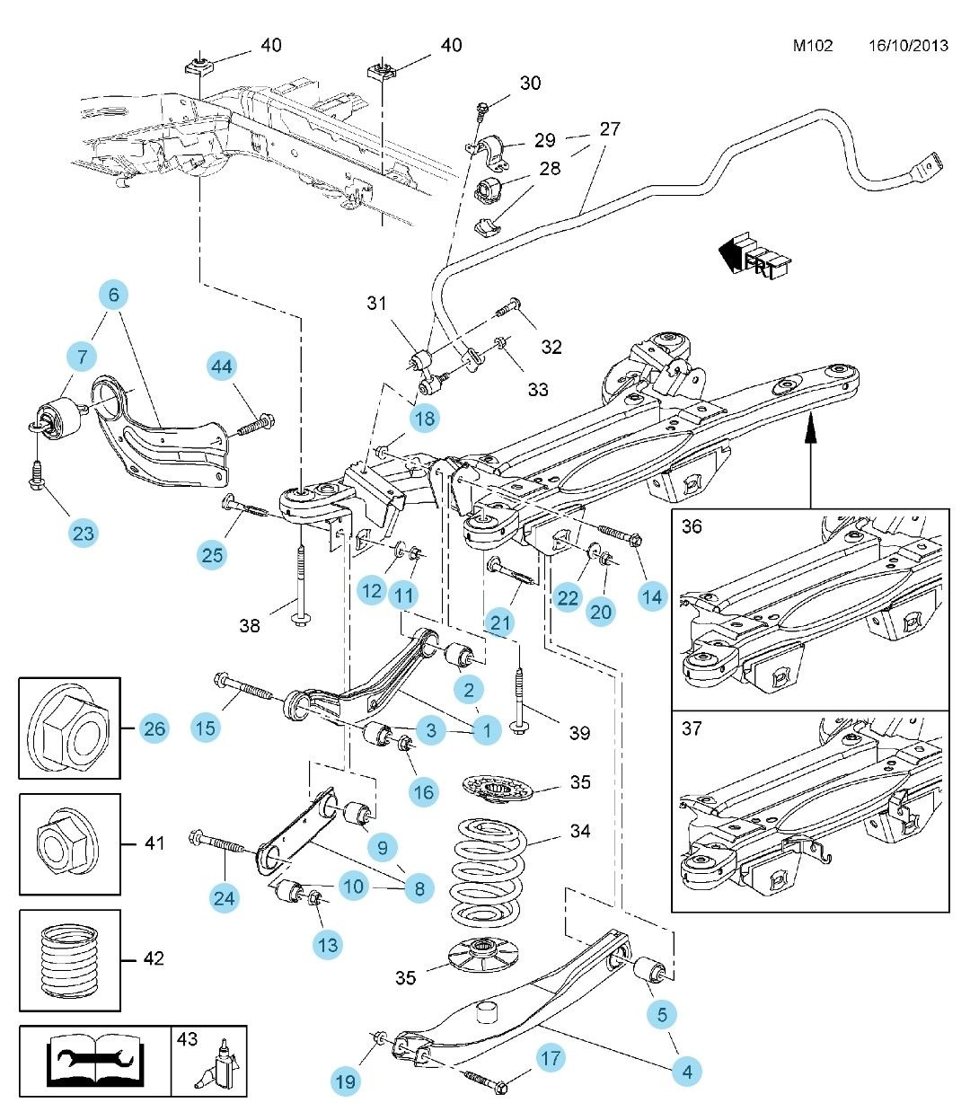 Ремонт задней подвески полностью — Opel Insignia (1G), 1,8 л, 2009 года ...