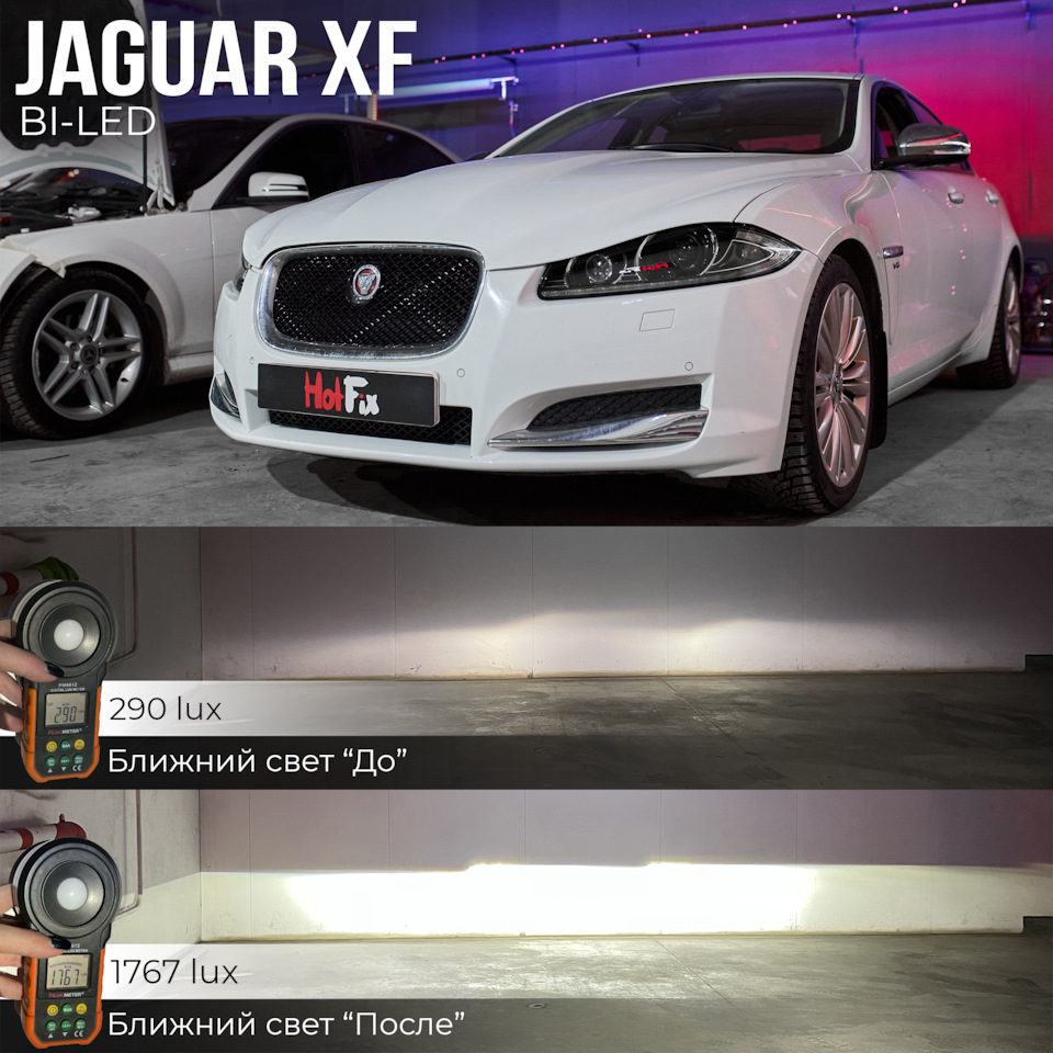 Jaguar XF — Светодиодные би-модули — HotFix на DRIVE2