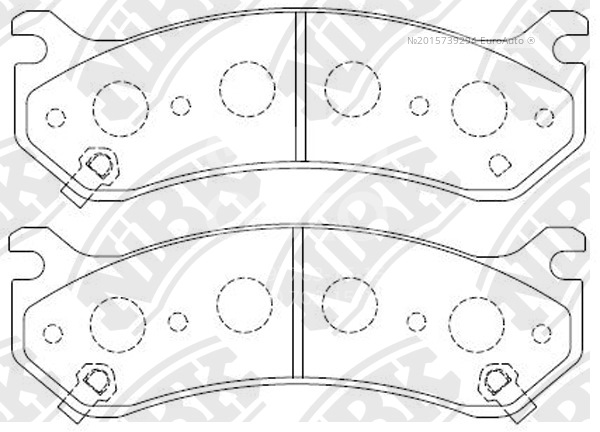 PN0056 Тормозные колодки (дисковые), задние NIBK | Запчасти на DRIVE2