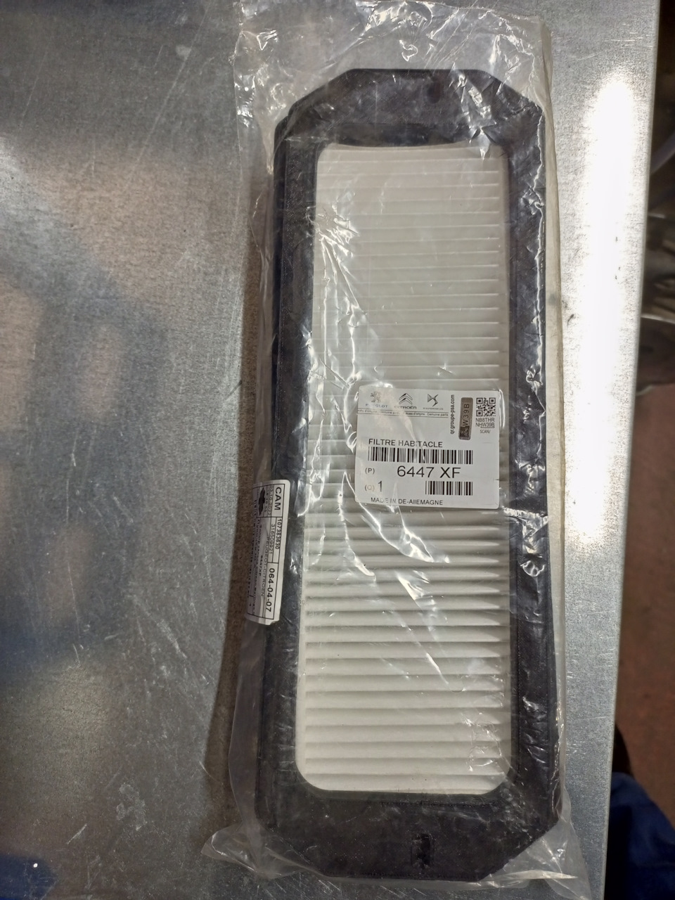 6447XF Фильтр салона Peugeot Citroen | Запчасти на DRIVE2