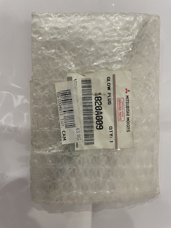 1820A009 Свеча накаливания Mitsubishi | Запчасти на DRIVE2