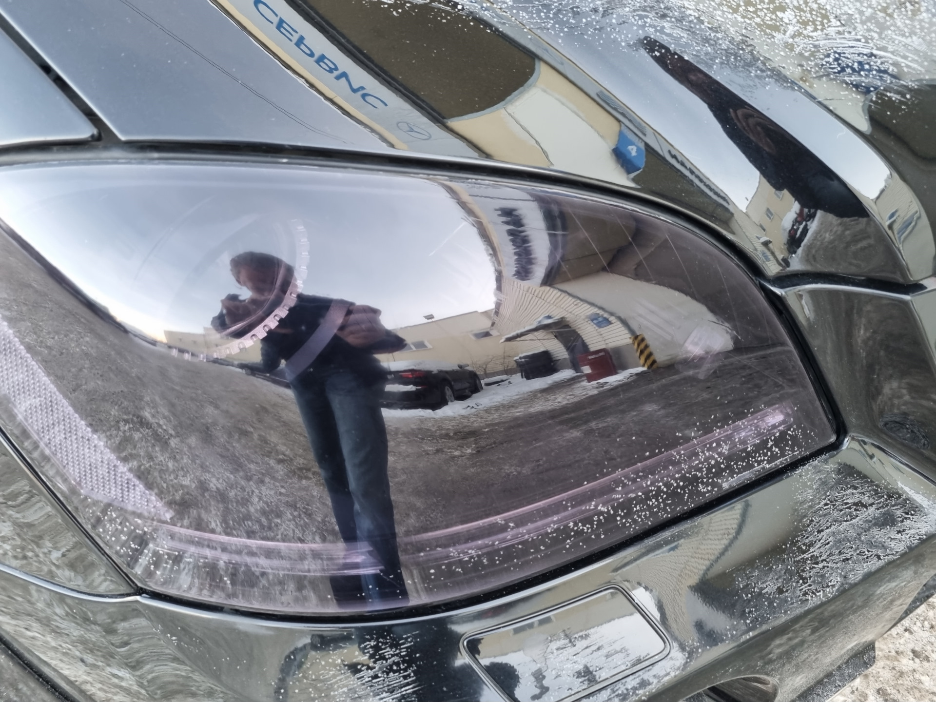 Фотохромная пленка для фар — Mercedes-Benz M-Class (W164), 5,5 л, 2008 ...