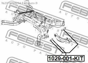 1029001KIT Болт с эксцентриком в ремкомплекте FEBEST | Запчасти на DRIVE2