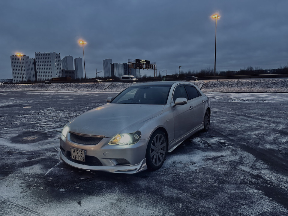 Новый бампер и черная крыша — Toyota Mark X (GRX120), 2,5 л, 2007 года ...