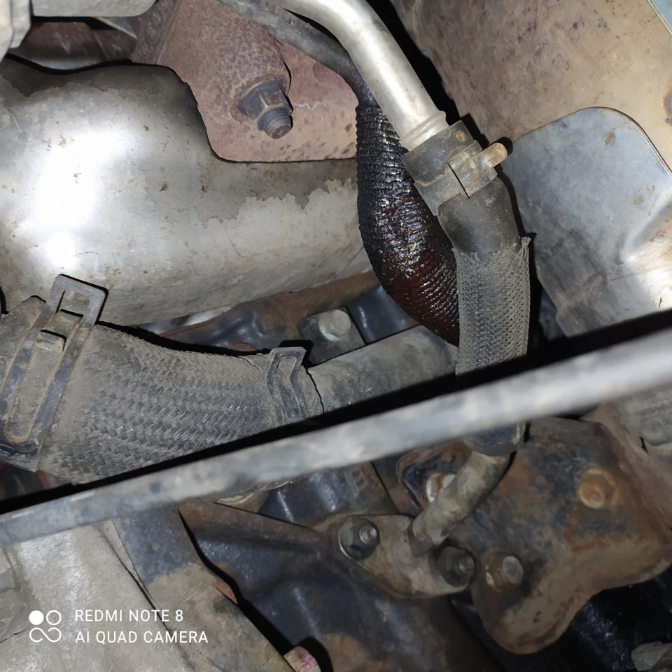 Замена маслоподающей трубки на турбину — KIA Sportage (3G), 2 л, 2011 ...