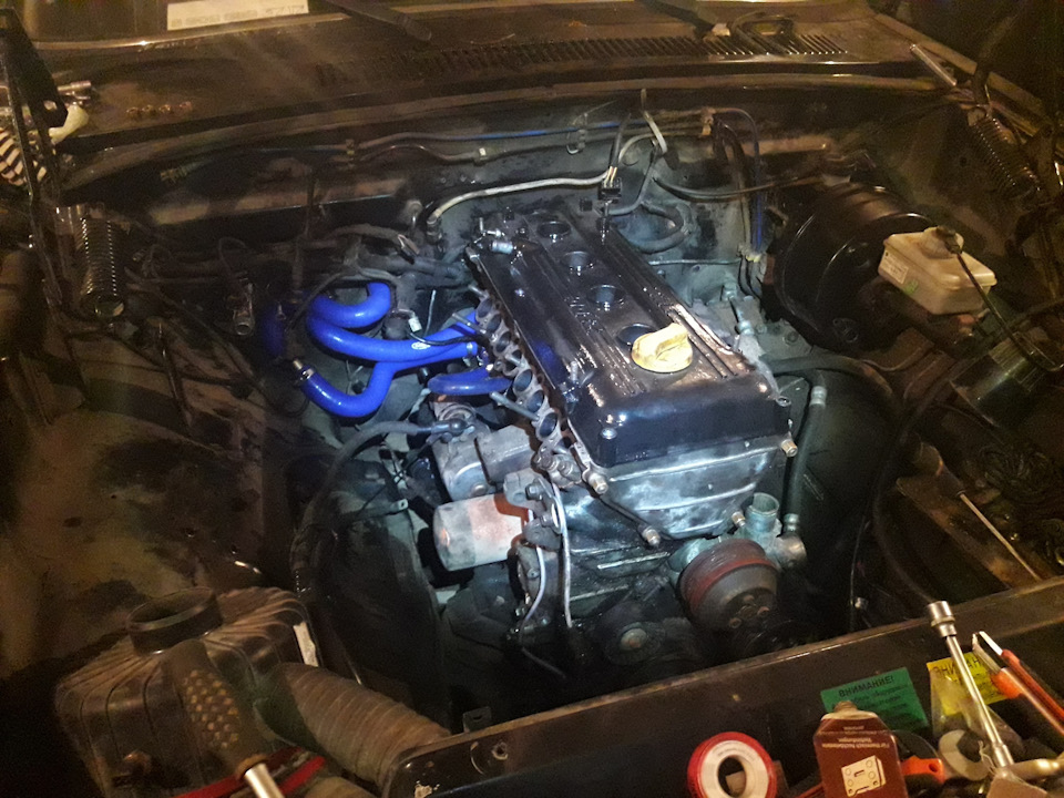 Синий-синий-синий!У-у-у-у!Еще больше силикона.Шланги печки и радиатора ЗМЗ-406. — ГАЗ 31105, 2,3 ...