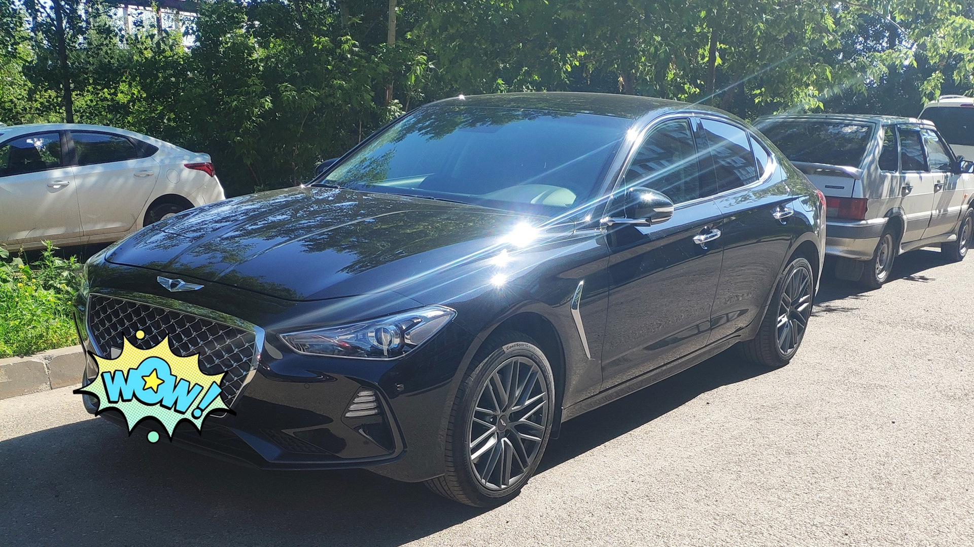 Genesis G70 2.0 бензиновый 2018 | Слепая лошадь на DRIVE2