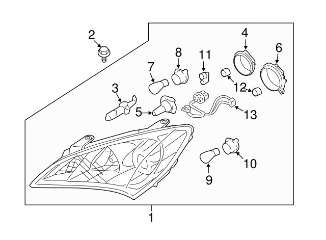1864755009L ЛАМПОЧКА ФАРЫ (12В, 55ВТ) KIA HYUNDAI | Запчасти на DRIVE2