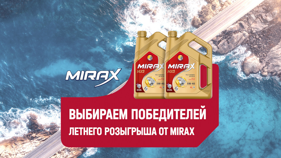 Выбираем победителей летнего розыгрыша от Mirax — MIRAX на DRIVE2