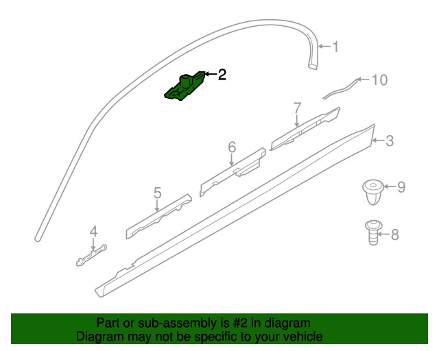 51137117240 Зажим декоративной планки боковины BMW | Запчасти на DRIVE2
