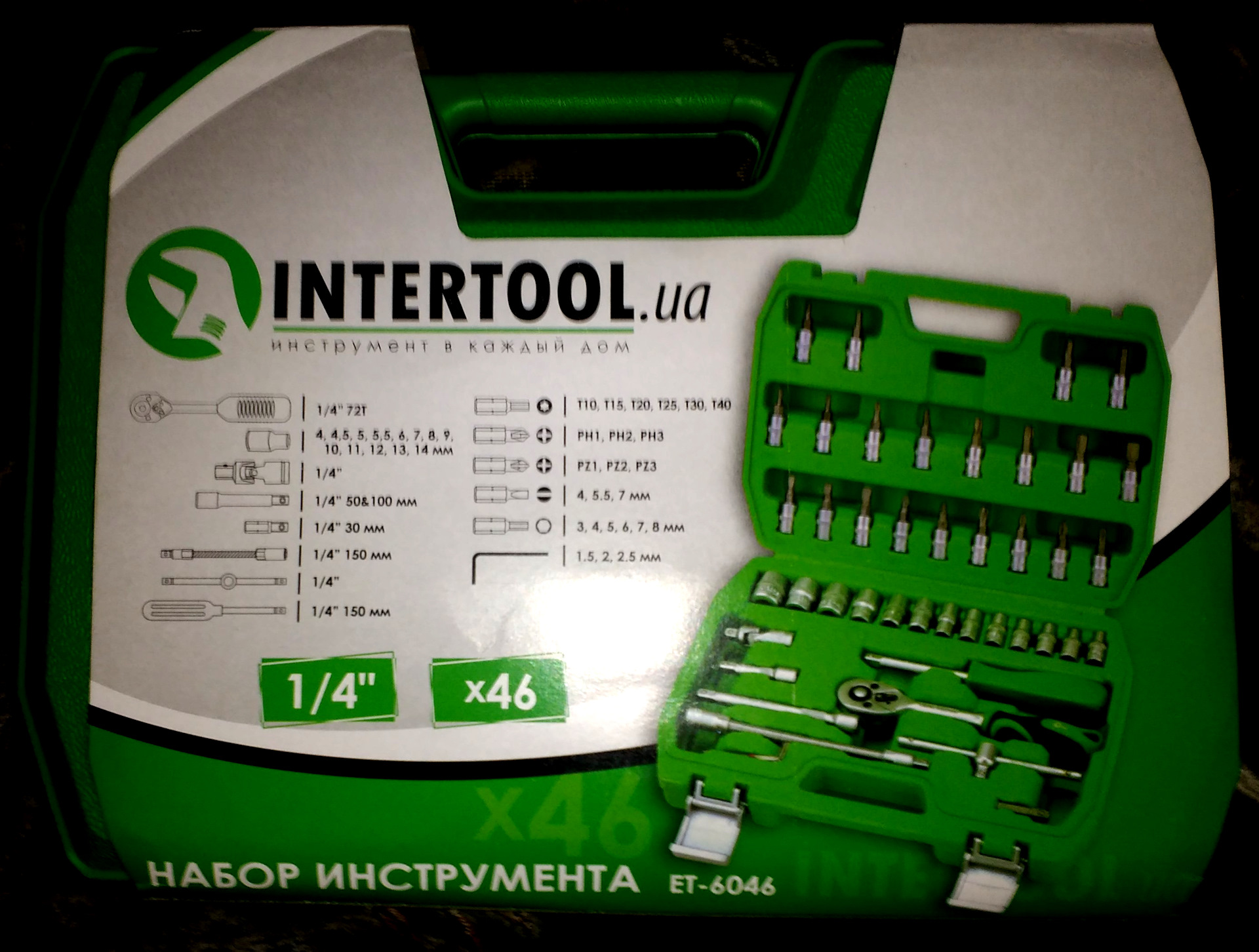 Набор ключей Intertool ET-6046 — Lada 21099, 1,5 л, 2001 года | аксессуары | DRIVE2