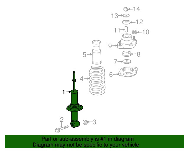 4162A304 Амортизатор задней подвески Mitsubishi | Запчасти на DRIVE2