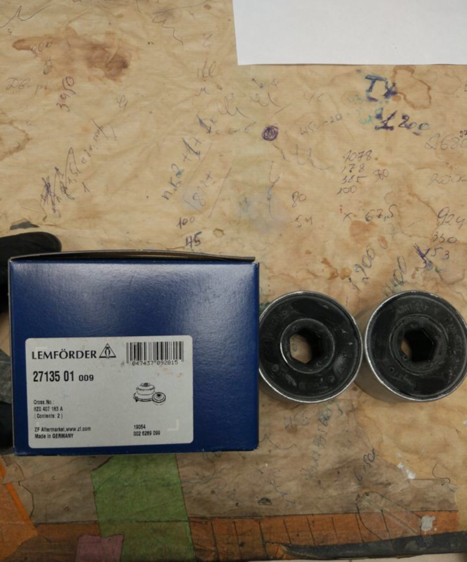 🛞 Сайлентблоки подвески — Volkswagen Passat Variant (B6), 1,4 л, 2009 ...