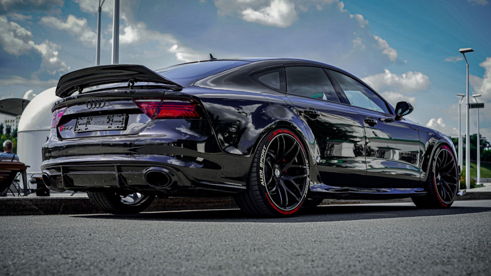 Наклейки на резину от TonyMotors — Audi A7 Sportback (1G), 3 л, 2012 ...