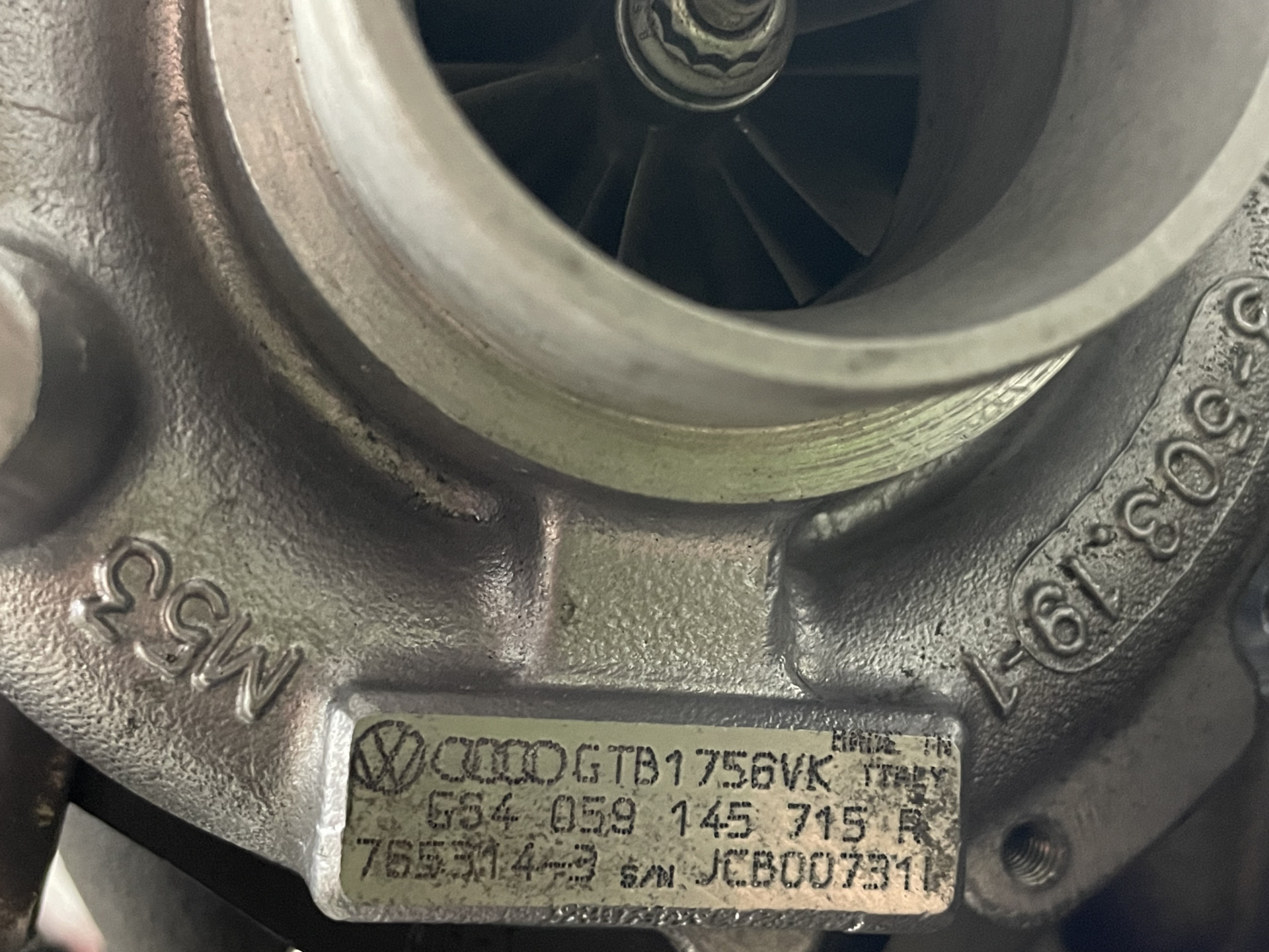 3. Garrett GTB1756VK — Volkswagen Transporter T4, 2,4 л, 1995 года ...