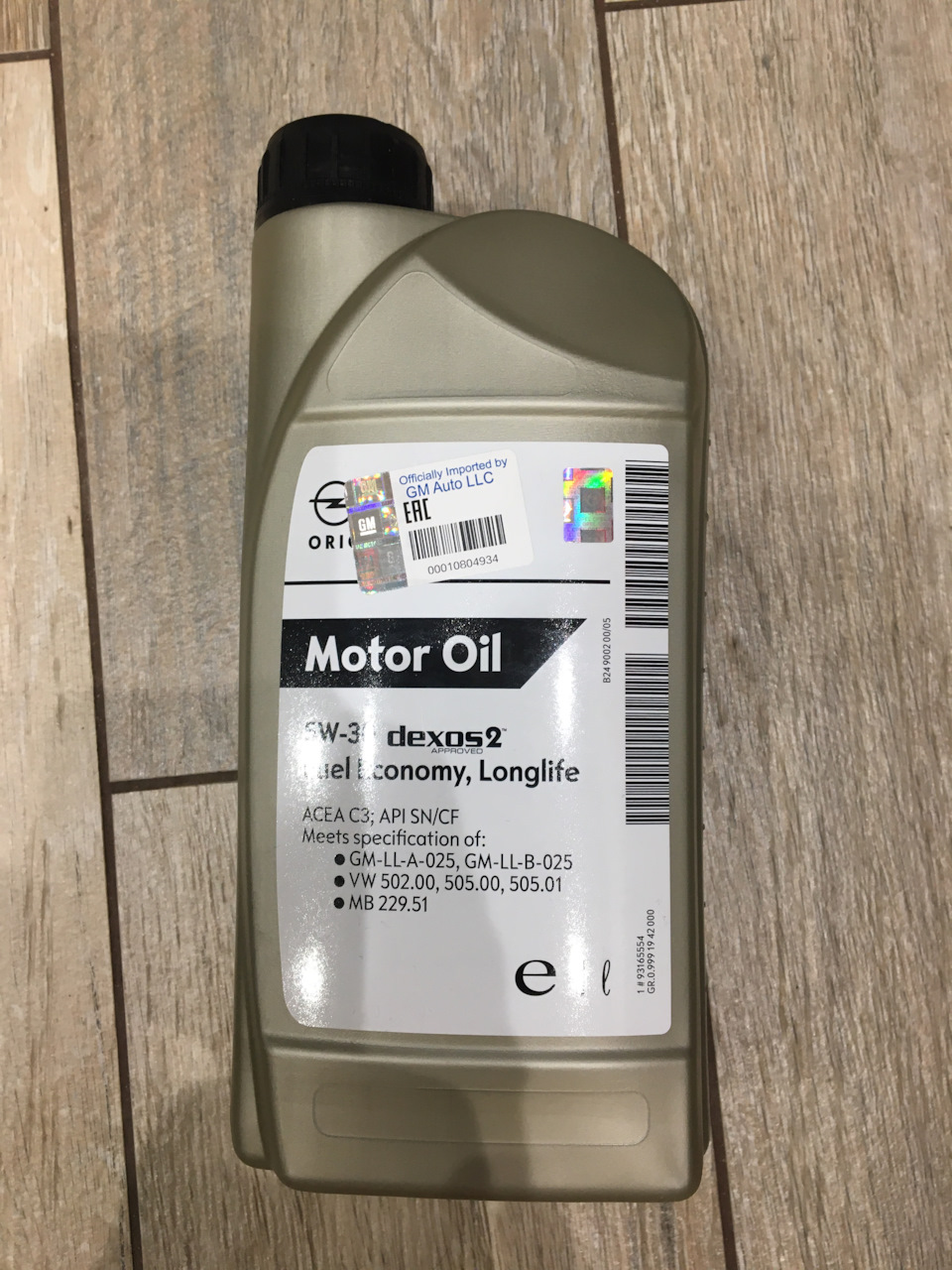 93165554 Масло моторное синтетическое 5W-30 GM | Запчасти на DRIVE2