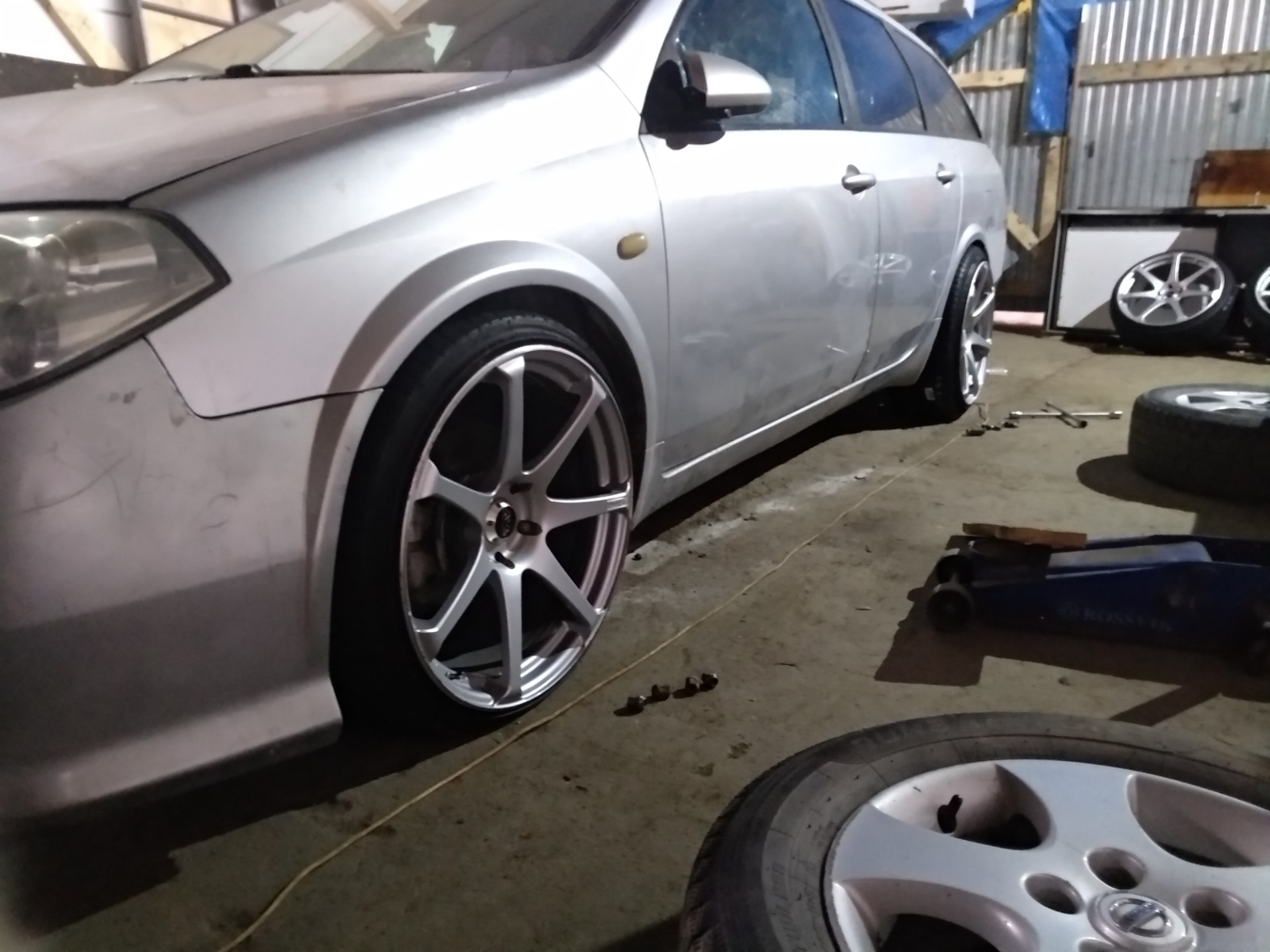 Установка глушителя Modellista — Toyota Highlander (XU40), 3,5 л, 2013 ...