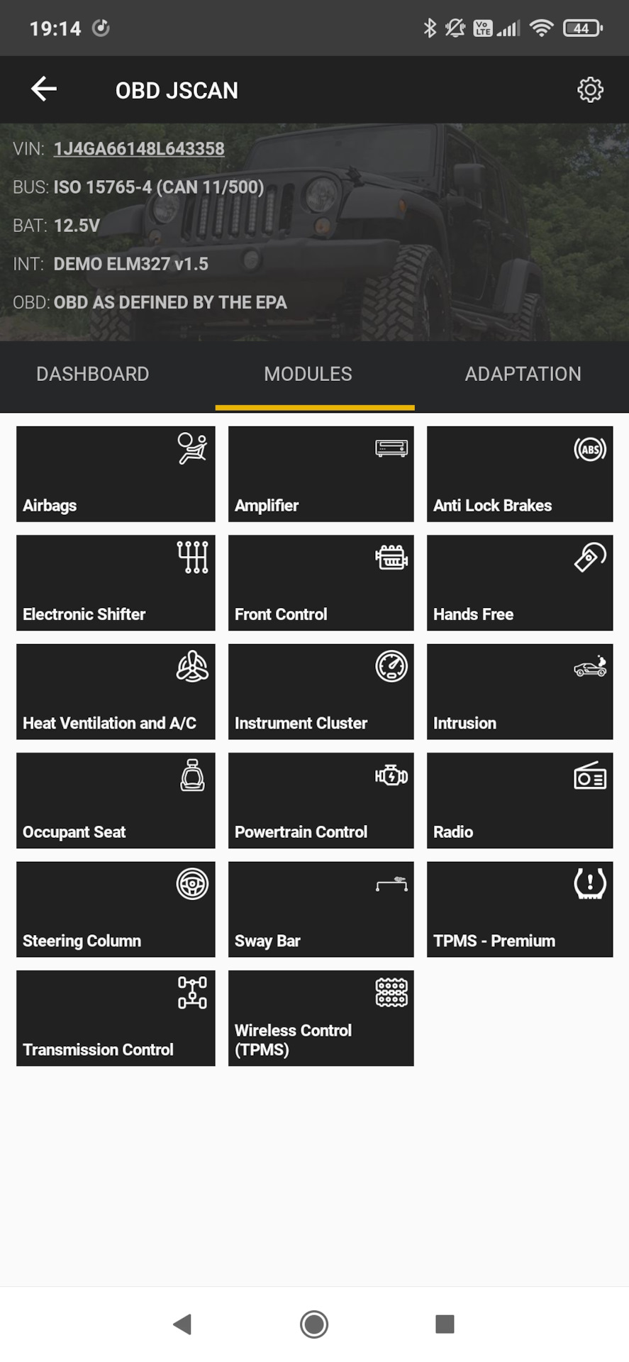 Решение всех проблем! OBD JScan — Jeep Wrangler (JK), 3,8 л, 2010 года ...