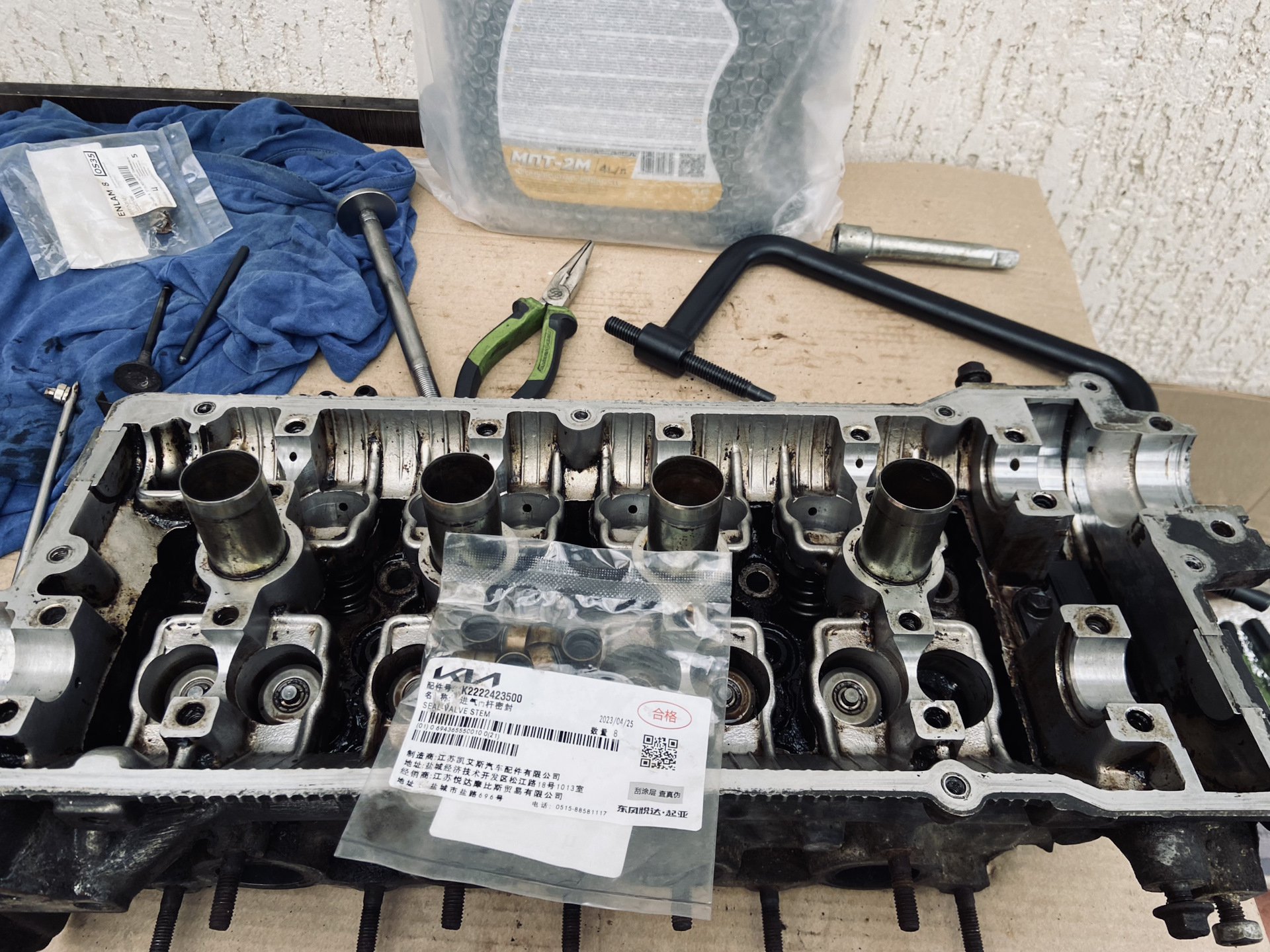 ️23. Замена прокладки ГБЦ и маслосъемных колпачков — Hyundai Accent (2G ...