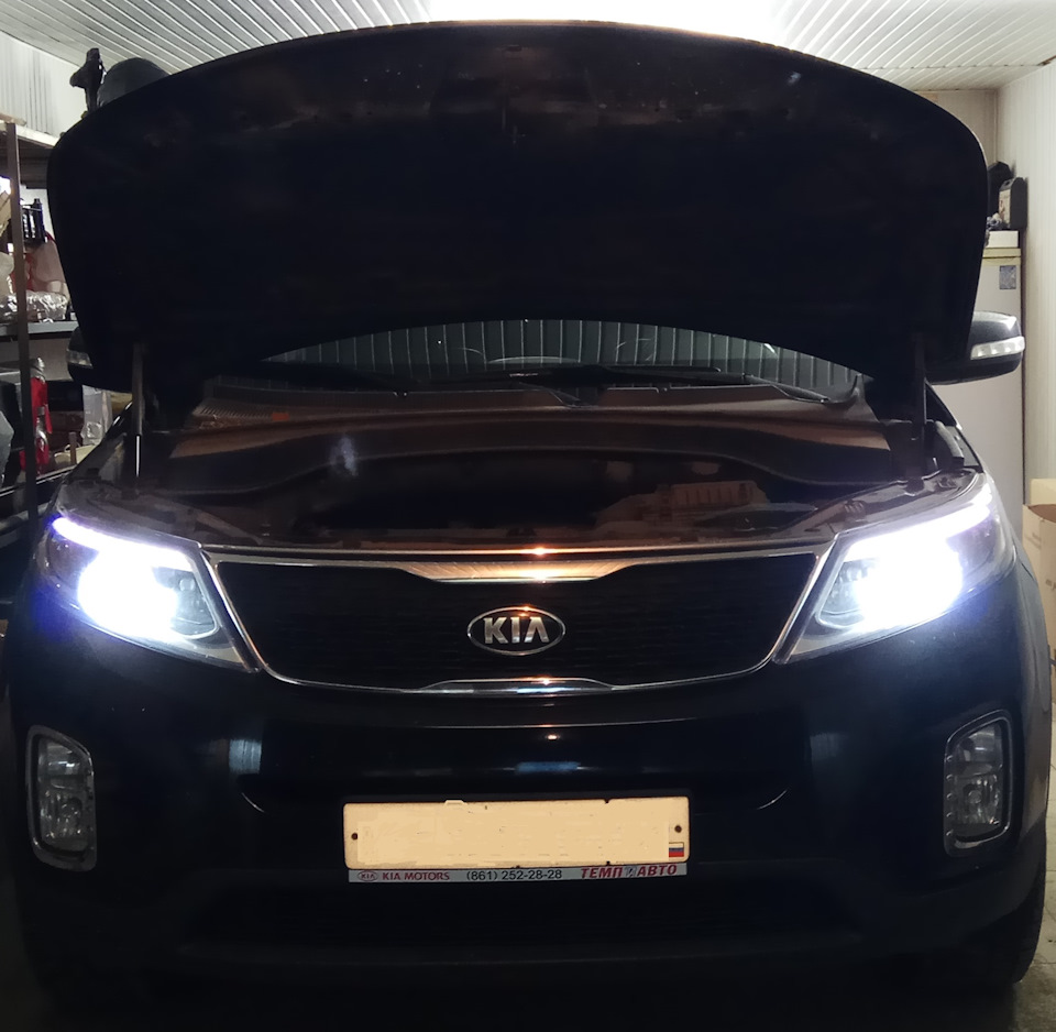 Ксенон. Н7. Kia Sorento XM FL — KIA Sorento (2G), 2,4 л, 2012 года ...