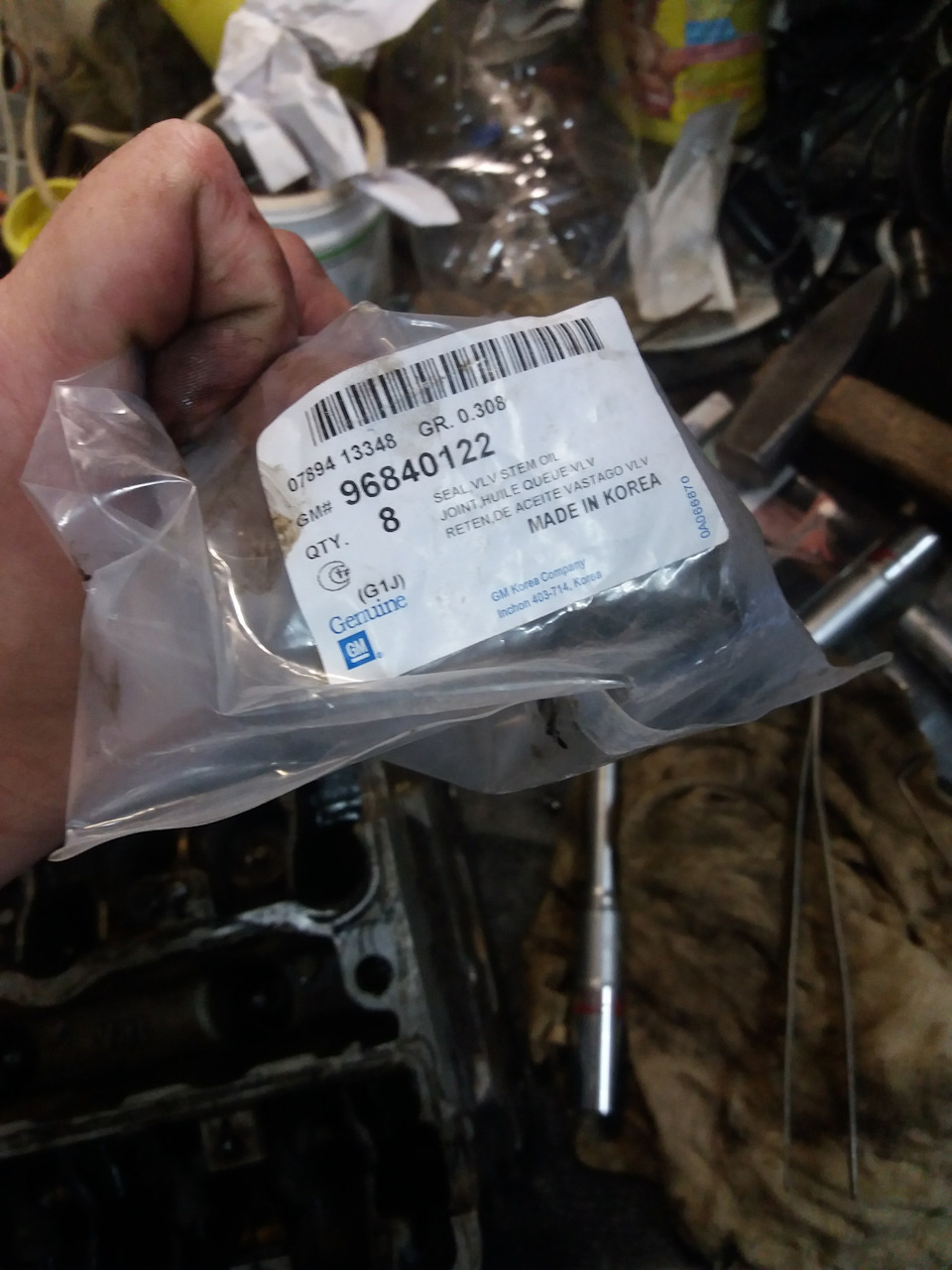 96840122 Колпачок маслосъемный / Daewoo Chevrolet Aveo, Lacetti, Cruze ...