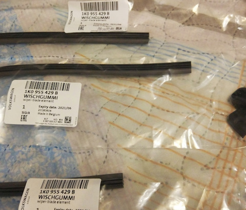 1K0955429B Резинки стеклоочистителя VAG | Запчасти на DRIVE2