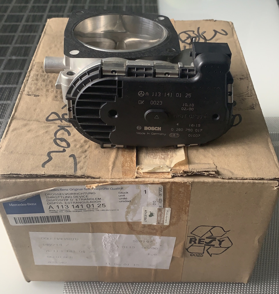 A1131410125 Заслонка дроссельная Mercedes | Запчасти на DRIVE2