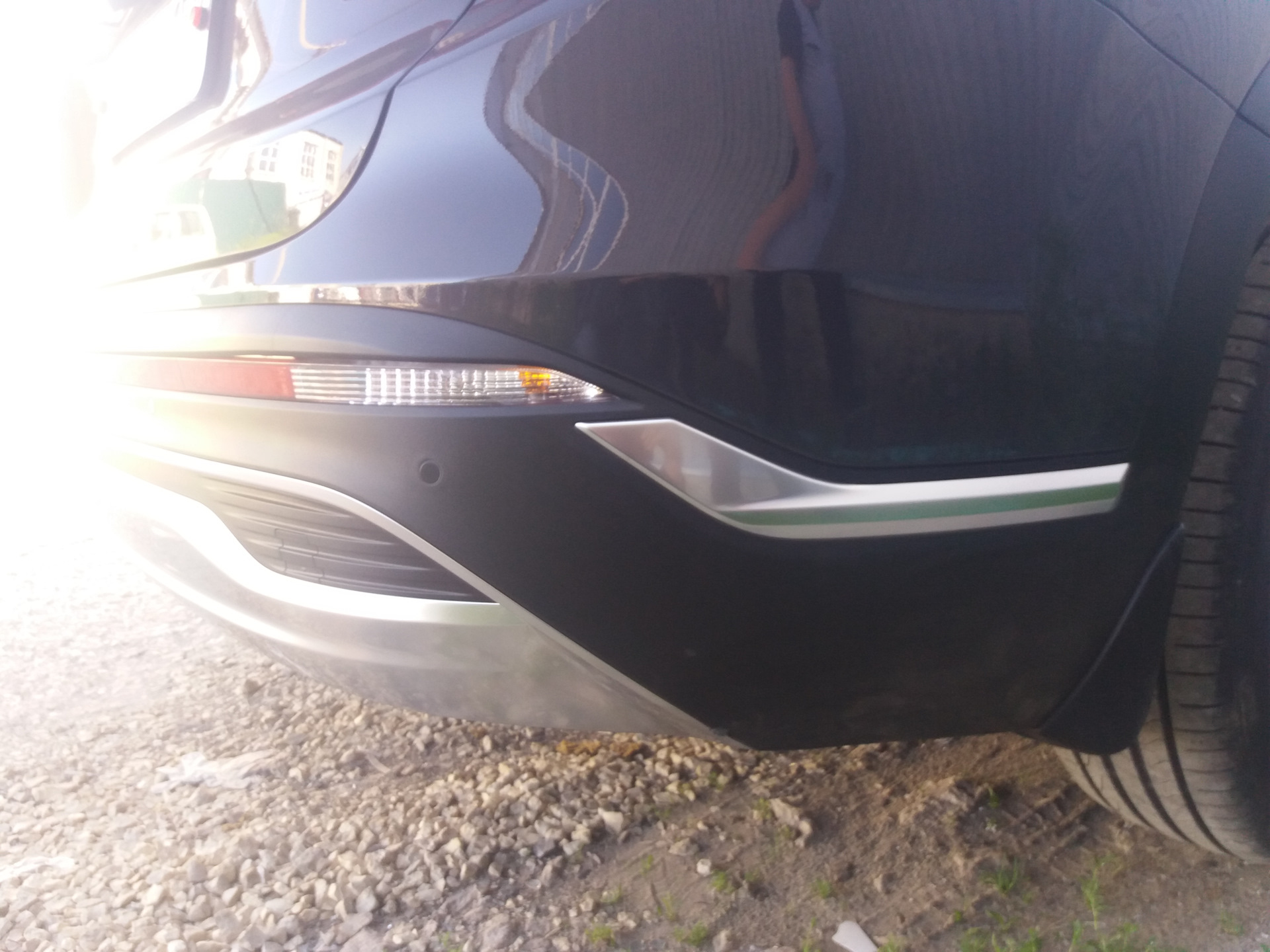 HYUNDAI Santa Fe 2020г задний бампер средняя часть 86650S1500 — DRIVE2