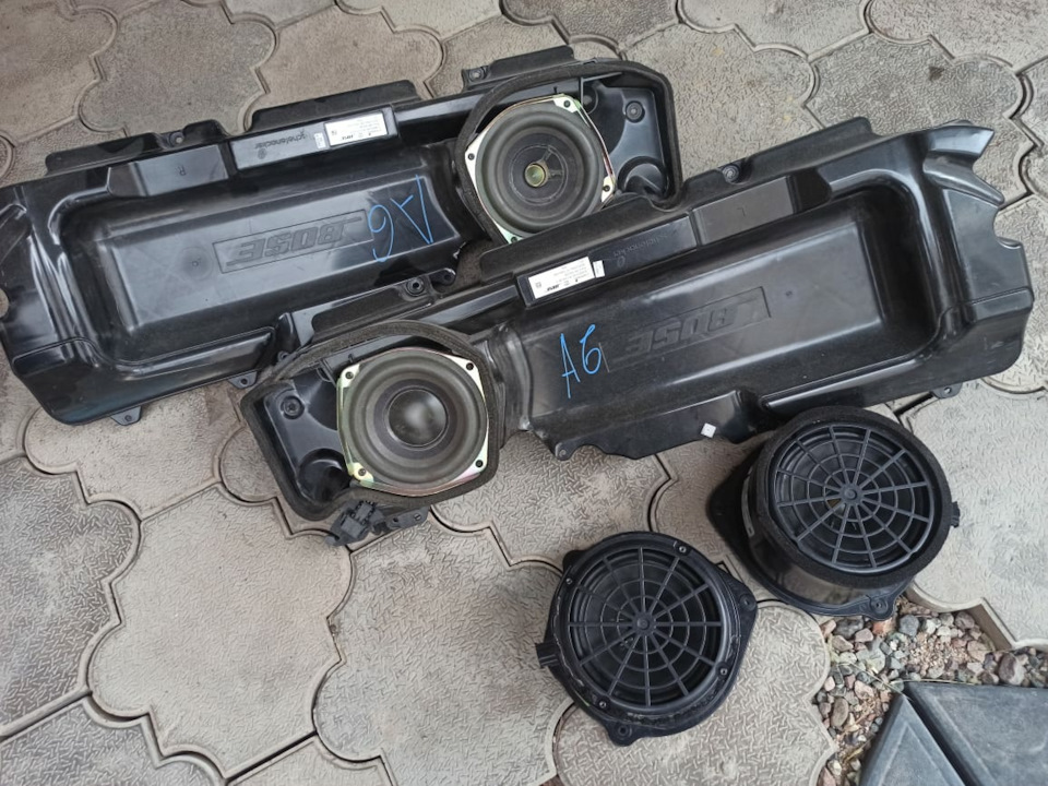 Замена низкочастоного динамика BOSE. — Audi A6 (C6), 3,2 л, 2007 года ...