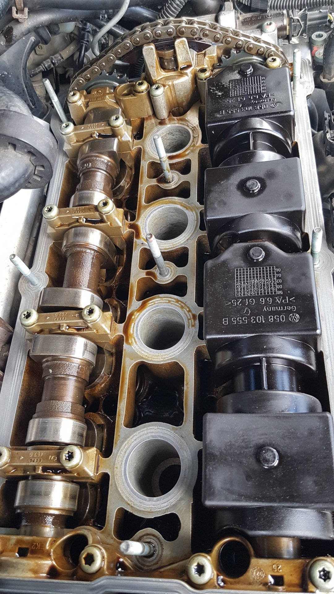 Замена прокладки 1.8t 20v, свечей PFR7Q — Skoda Octavia A4 Mk1, 1,8 л ...