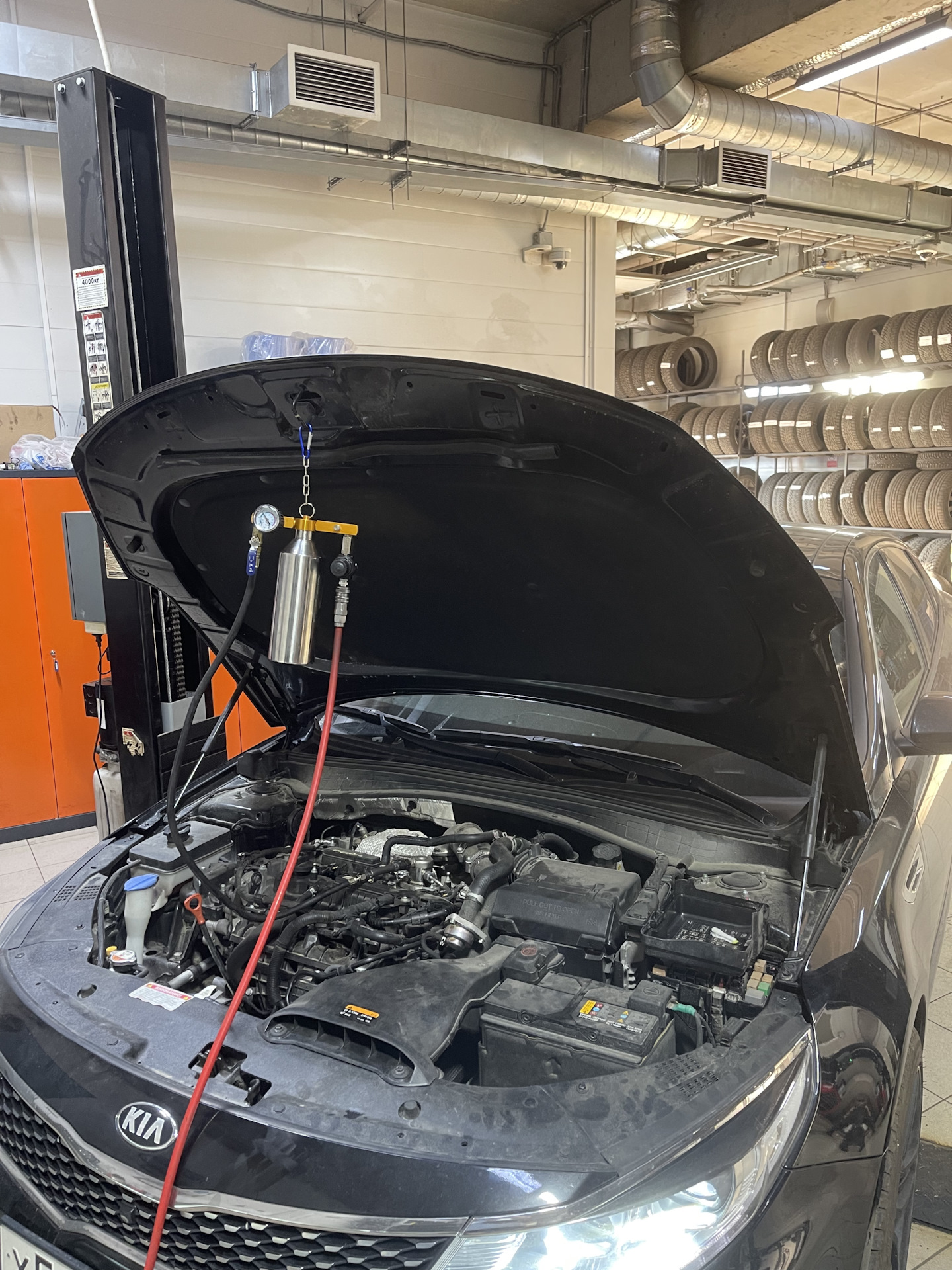 Промывка форсунок — KIA Optima (4G), 2 л, 2017 года | визит на сервис ...