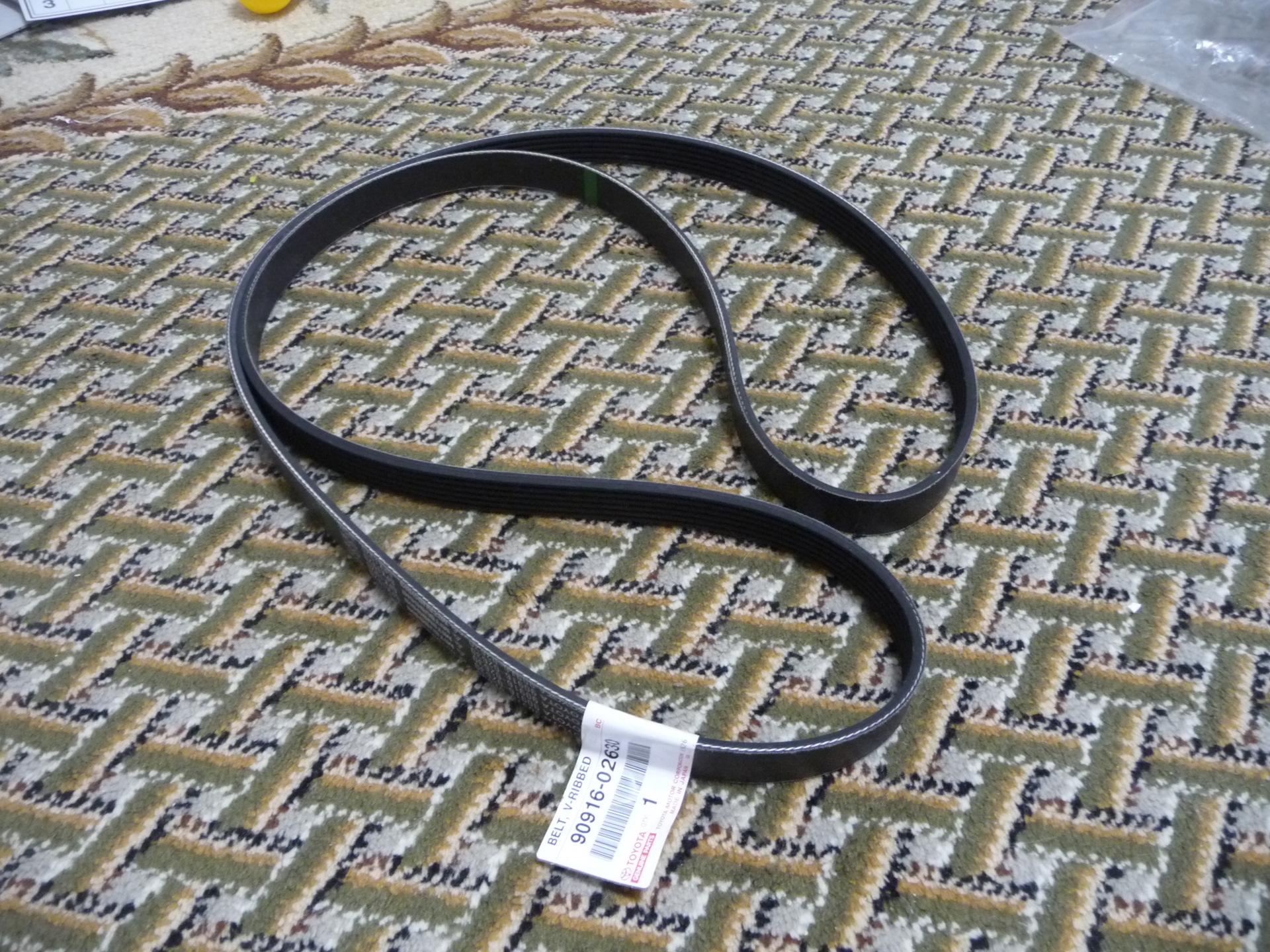 Приводной ремень (поликлиновый) оригинал двигатель 1JZ-FSE — Toyota ...