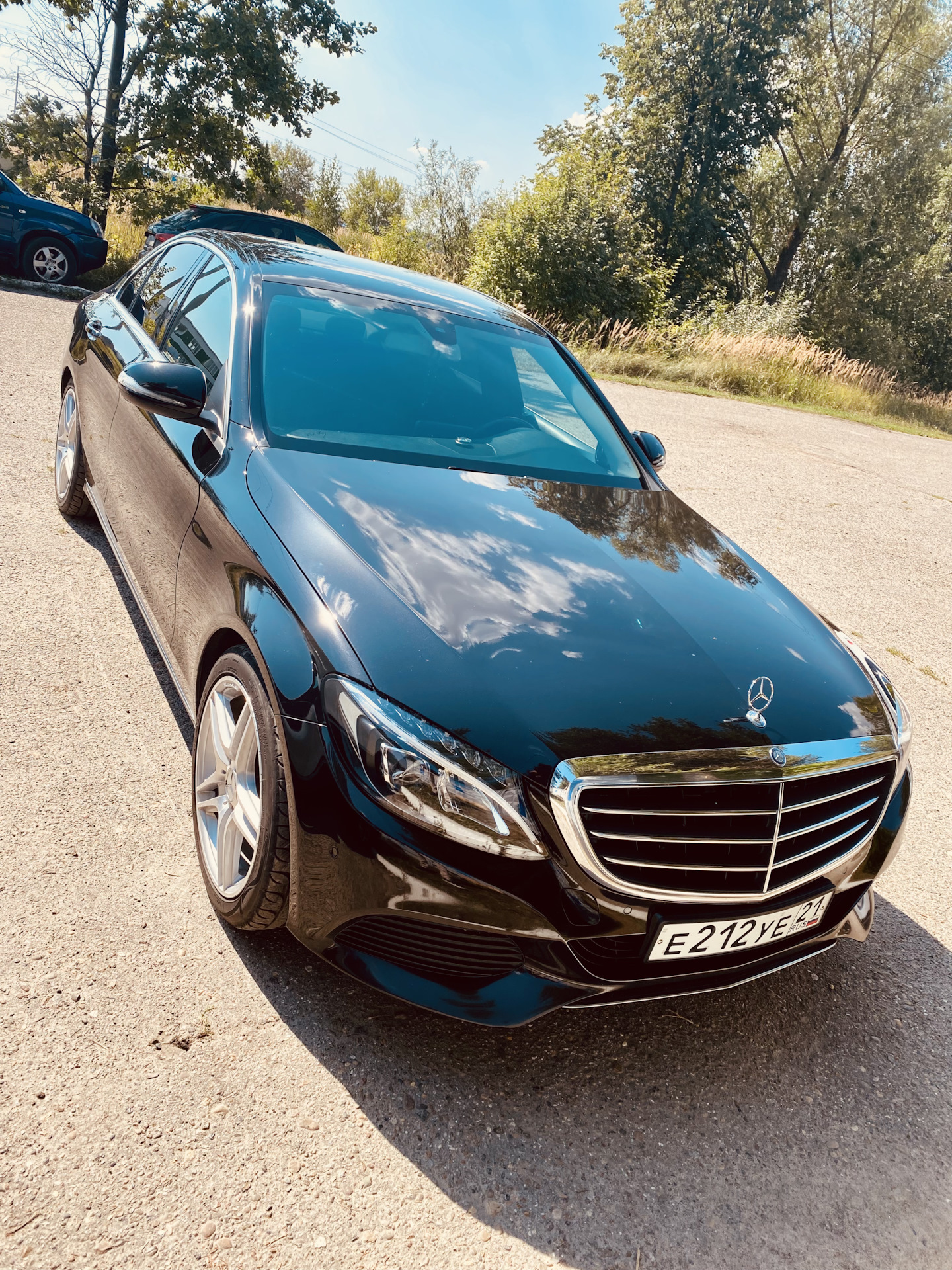 11. Бронепленка + атермалка на лоб — Mercedes-Benz C-Class (W205), 1,6 ...