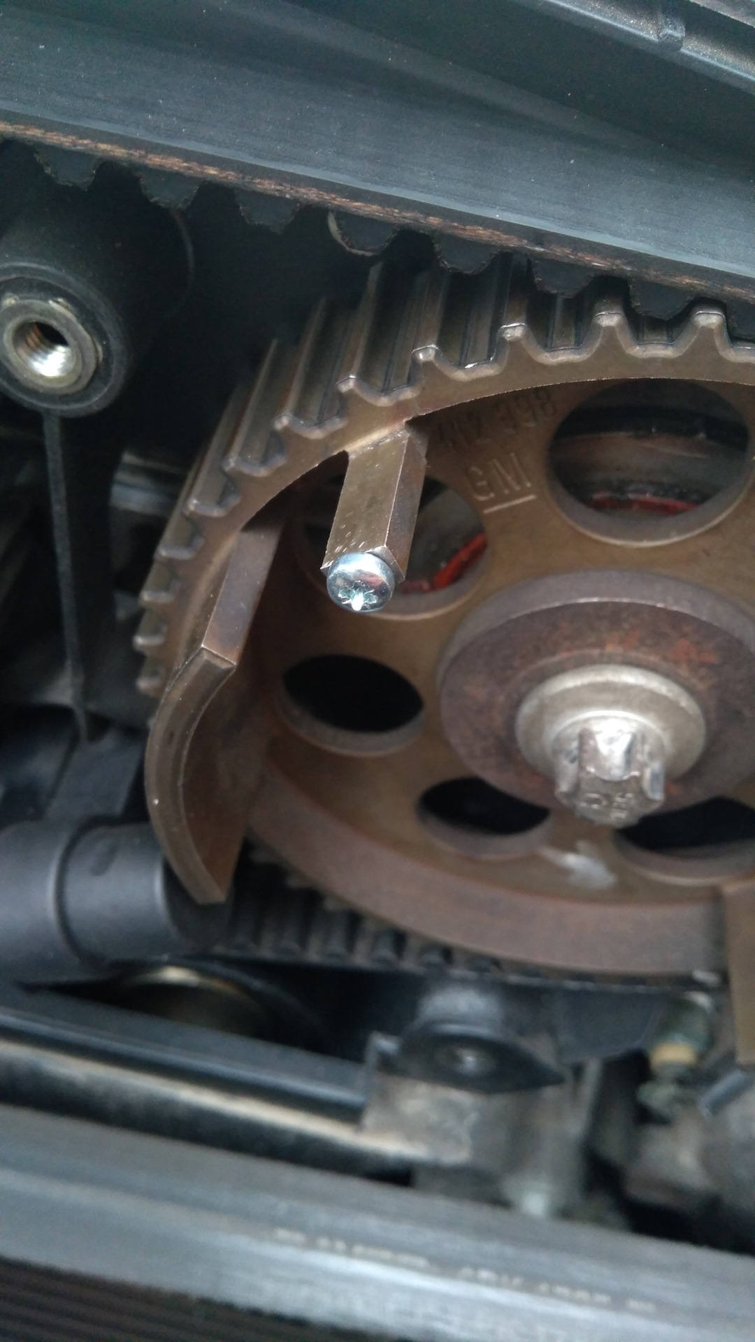 шестерня распредвала — Opel Tigra, 1,6 л, 1995 года | своими руками ...