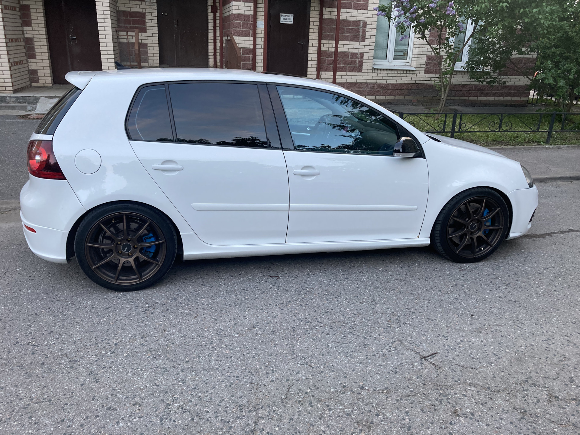 Мы стали ниже;) — Volkswagen Golf R Mk5, 3,2 л, 2008 года | колёсные ...