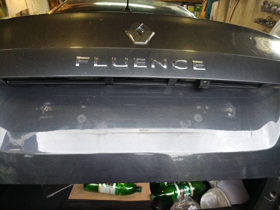 силиконовая номерная рамка — Renault Fluence, 1,6 л, 2012 года | своими ...