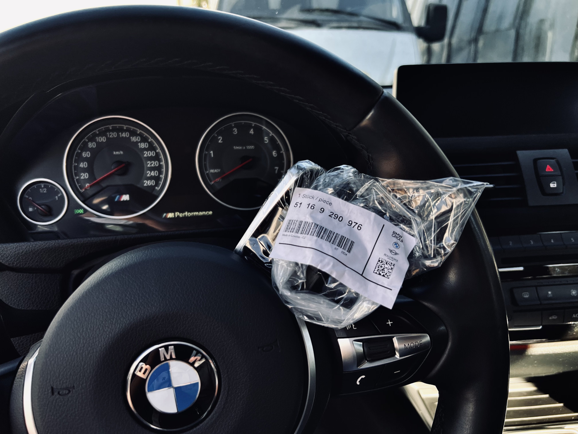 Хром ручка открытия перчаточного ящика — BMW 3 series (F30), 1,6 л ...