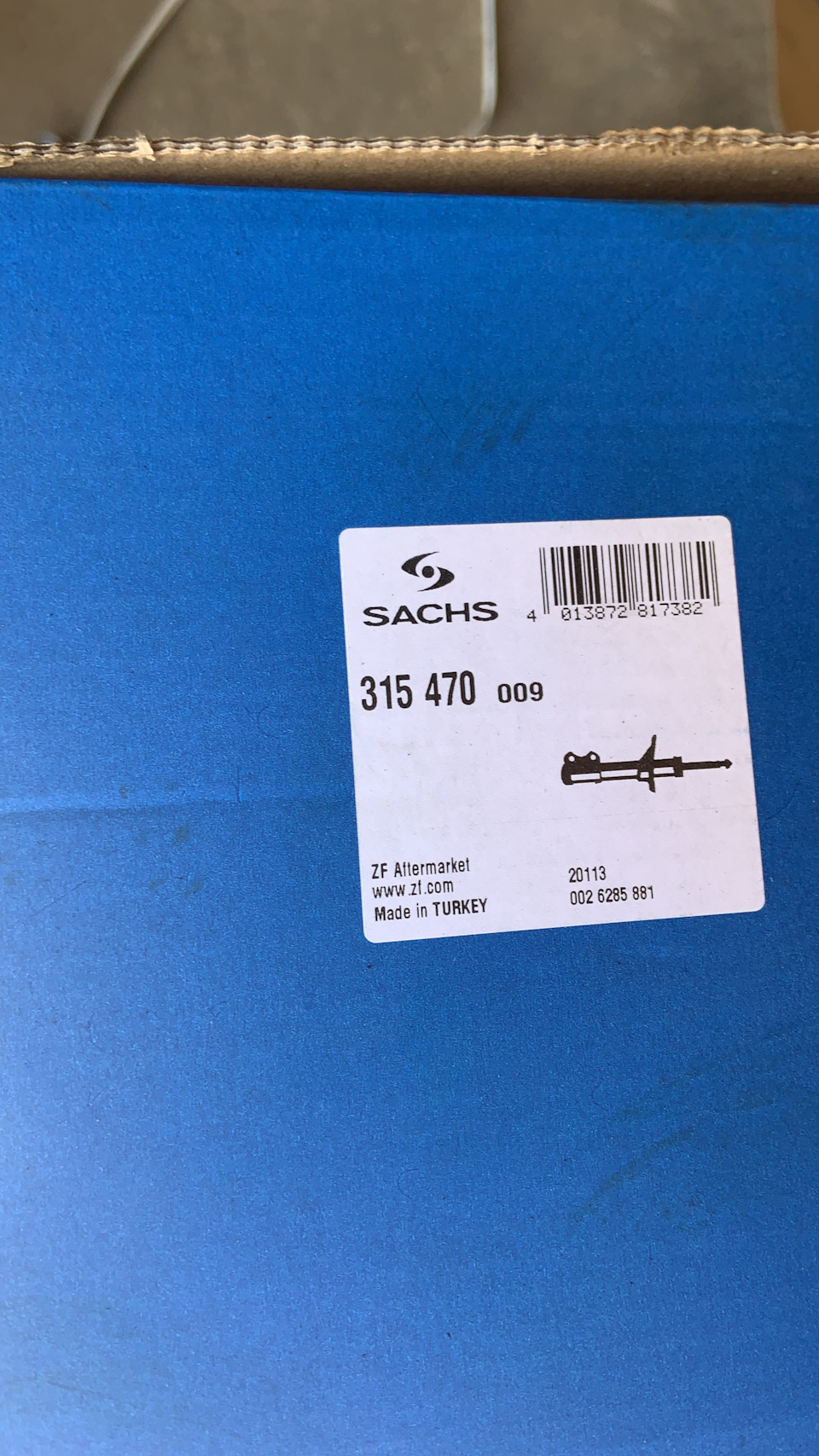 315470 Амортизатор (справа) для FORD SACHS | Запчасти на DRIVE2